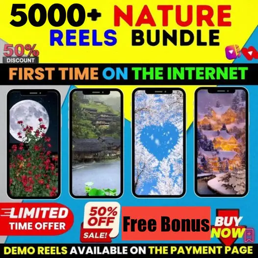 5000+ Scenery Reels Bundle – A Visual Paradise for Nature Lovers & Content Creators | DigBizz